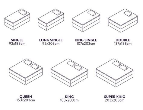 Sleepyhead Bed Sizes Bed Sizes King Single Bed Bed Dimensions