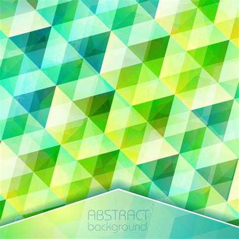 Abstract Crystal Grid Background With Triangular Geometric Glass