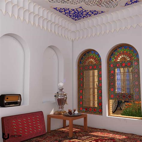 دانلود صحنه سه بعدی خانه سنتی قدیمی ایرانی آبجکت 3d