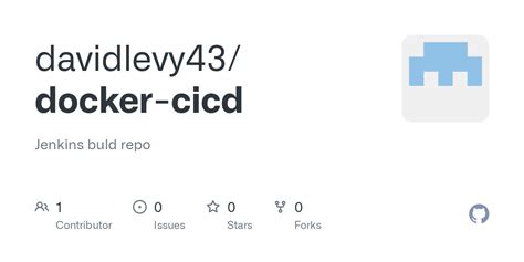 Github Davidlevy43docker Cicd Jenkins Buld Repo