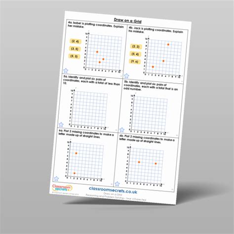 Year 4 Draw On A Grid Reasoning And Problem Solving Resource Classroom Secrets