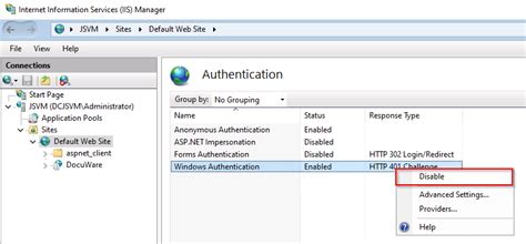 The Requested Service Serverdocuwaresettings