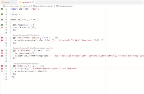 wallaby reports wrong line number as a error source · issue 3011 · wallabyjs public · github
