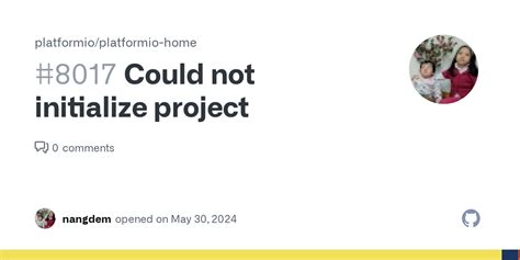 Could Not Initialize Project · Issue 8017 · Platformioplatformio Home · Github
