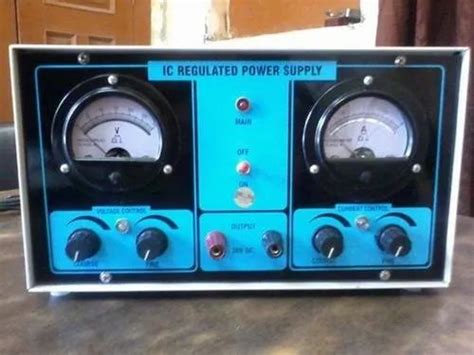 Dc Regulated Power Supply With Two Analog Meters For Electronic Instruments Analogue At 2500