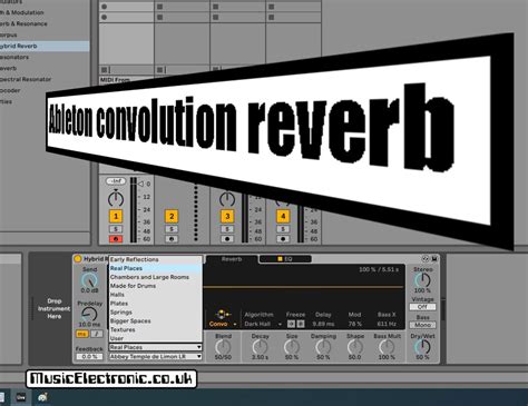 Ableton Convolution Reverb Musicelectronic