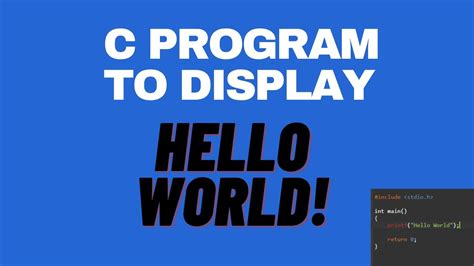 Print Hello World In C Simpleeasy C Program First C Program