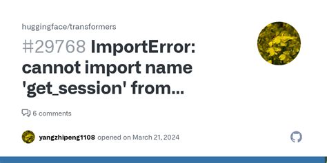 Importerror Cannot Import Name Get Session From Huggingface Hub Issue