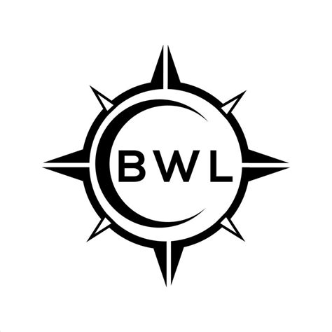 BWL Abstract Technology Circle Setting Logo Design On White Background BWL Creative Initials