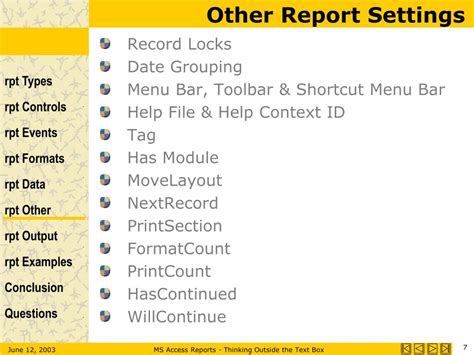Ppt Microsoft Access Reports Powerpoint Presentation Free Download Id936644