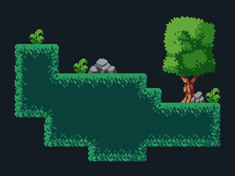 Working On Some Grass Tiles Rpixelart