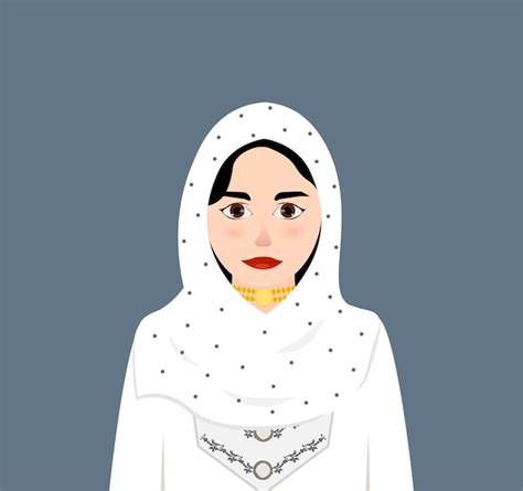 Premium Vector Girl Wearing Arabic Traditional Clothes