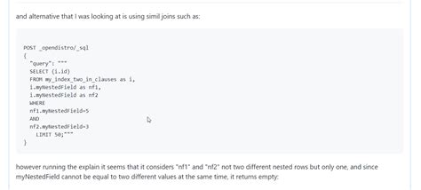 matching multiple nested fields · issue 797 · opendistro for elasticsearch sql · github