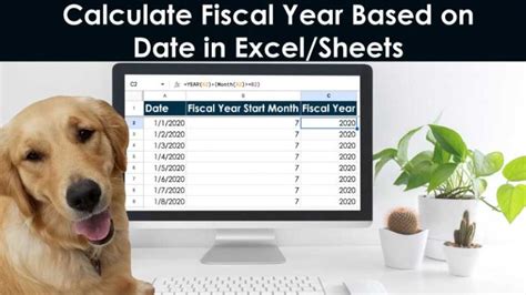 how to calculate fiscal year based on date in excel sheets free