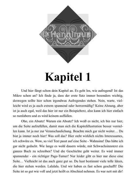 Premade Book Illustration Chapter Header Drawing Design Etsy