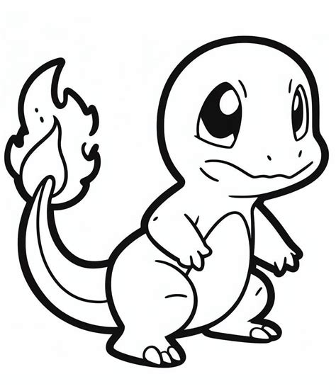 Very Cute Charmander Coloring Page Download Print Or Color Online
