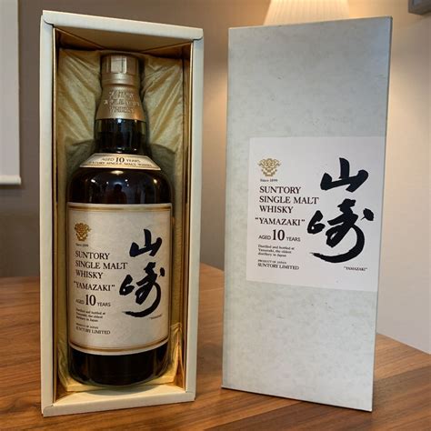サントリーウイスキー 山崎10年 箱付き SUNTORY シングルモルトウイスキー 古酒 日本 売買されたオークション情報yahooの商品