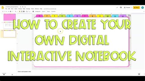 The Text How To Create Your Own Digital Interactive Notebook