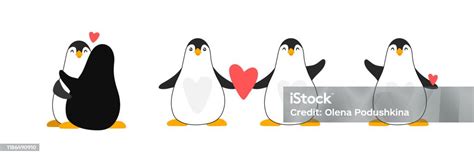 보육 디자인 아이를위한 만화 귀여운 스타일 일러스트를위한 벡터 펭귄 세트 0명에 대한 스톡 벡터 아트 및 기타 이미지 0명 T 셔츠 겨울 Istock