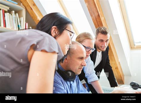 Creative Software Developer Team Together In Strategy Planning And