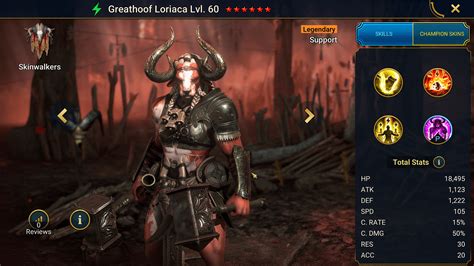 Greathoof Loriaca Hellhades Raid Shadow Legends
