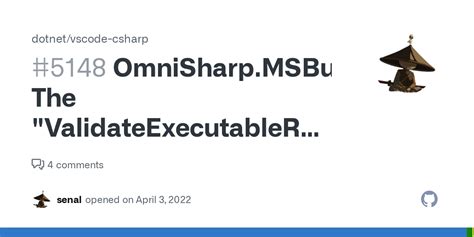 Omnisharp Msbuild Projectloader The Validateexecutablereferences Task