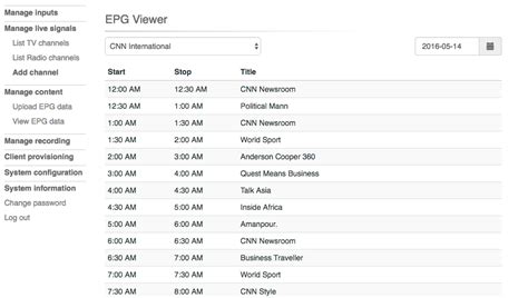 HowTo Setup EPG And XMLTV SnapTV Document Archive
