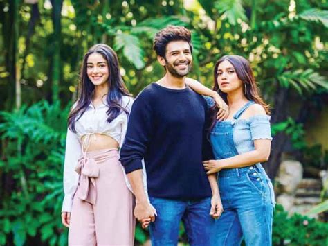 Pati Patni Aur Woh Kartik Aaryan And Ananya Panday Shoot For A