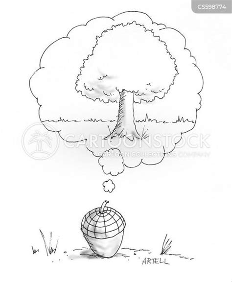 Tree Seedling Cartoons And Comics Funny Pictures From CartoonStock