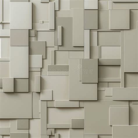 Monochromatic Abstract Blocks In Varied Sizes Layered Rectangles In