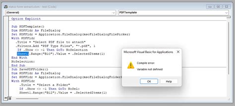 Solved We Need To Understand Why This Vba Code Has Compile