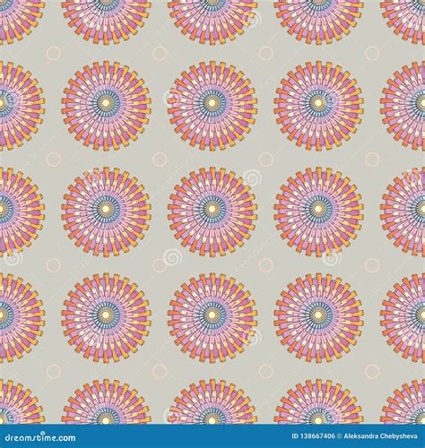 Abstract Seamless Circle Geometric Pattern Background Modern Abstract