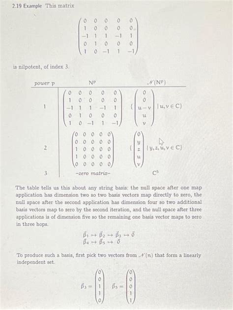 Solved 2 24 Consider The Matrix From Example 2 19 A Use Chegg Com