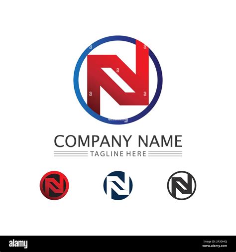 N Logo Letter Stock Vector Image Art Alamy
