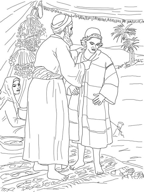 Bible Color Joseph Coat Coloring Page Coloring Pages