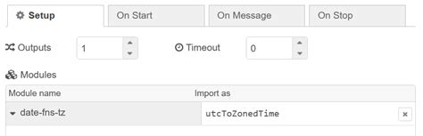 using date fns tz additional module general node red forum