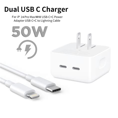 Apple IPhone 14 Pro US PIN 50W USB C C Power Adapter With Cable StockOpedia