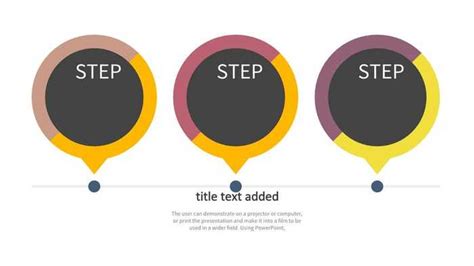 Creating A Line Graph Enhanced With Three Circles On Each Side Powerpoint Template Free