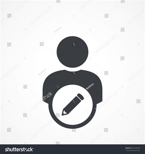 User Edit Sign User Modify Icon Stock Vector Royalty Free Shutterstock