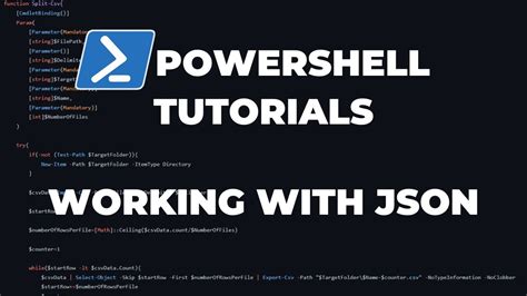 Powershell Tutorials Working With Json Youtube