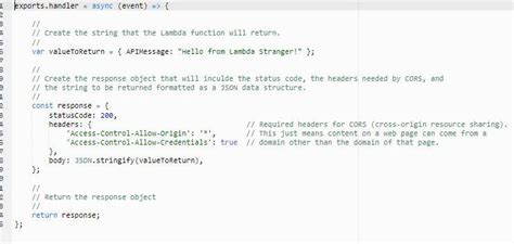 Nodejsjavascript Lamdafunction Update The