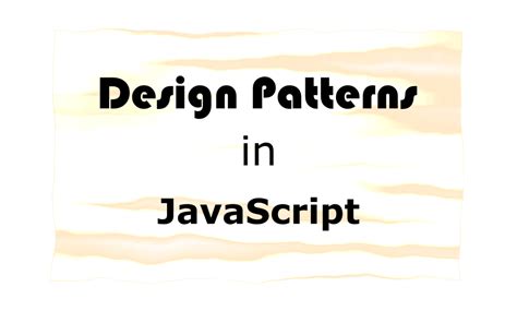 Design Patterns Using JavaScript Node Js ES Teach YourSelf Coding