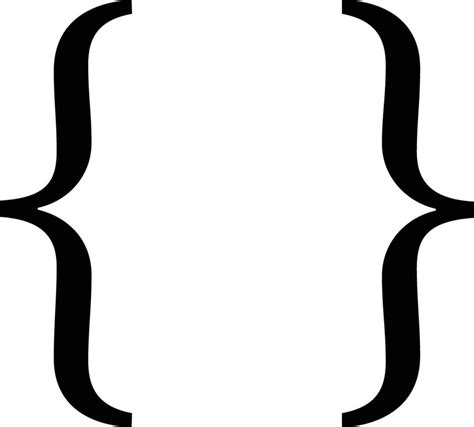 Bracket Icon Isolated On White Background Curly Braces Icon Vector 36128544 Vector Art At Vecteezy