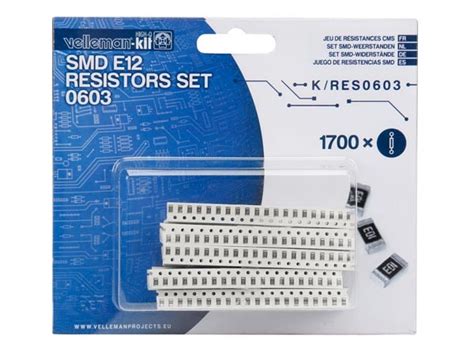 Set Smd Weerstanden E12 Reeks 0603 Van Dijken Elektronica