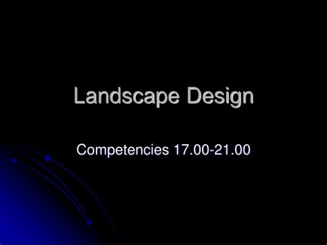 PPT Landscape Design PowerPoint Presentation Free Download ID