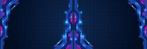 다양한 기술 요소와 추상적 인 파란색 배경 미래지향적인 프레임 하이테크 커뮤니케이션 개념 연결 구조 벡터 그림입니다 0명에 대한 스톡 벡터 아트 및 기타 이미지 Istock