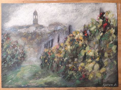 Виноградники Картина пастелью Италия пейзаж в интернет магазине на Ярмарке Мастеров Картины