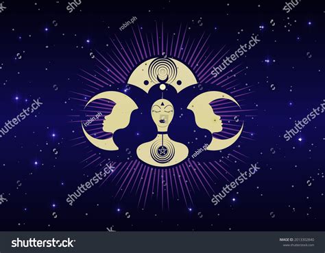 Woman Wicca Mother Earth Symbol Sexual Stock Vector Royalty Free Shutterstock