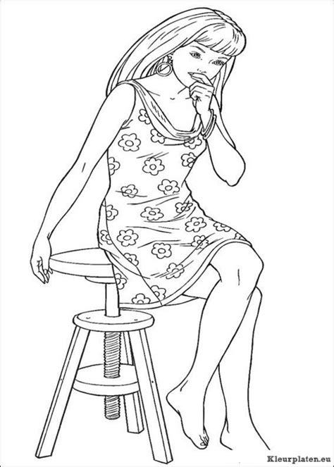 Barbie Kleurplaat Kleurplaat