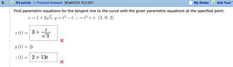 Solved Points Previous Answers ScalcCC Chegg